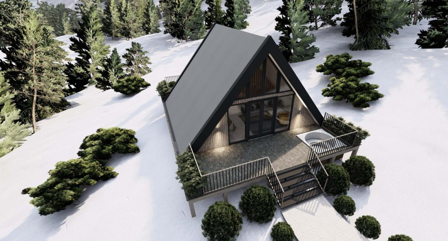 A-Frame Tourister's Cabin - www.aframecabinbuild.com