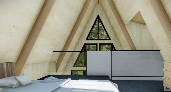 A-Frame Tourister's Cabin - www.aframecabinbuild.com