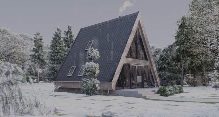 A-Frame Big Family Cabin - www.aframecabinbuild.com